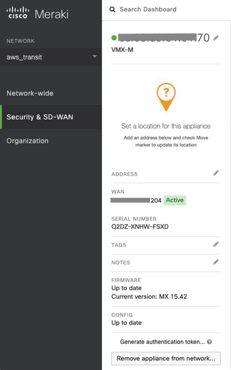 Aviatrix Bgp Over Lan With Cisco Meraki In Aws Documentation