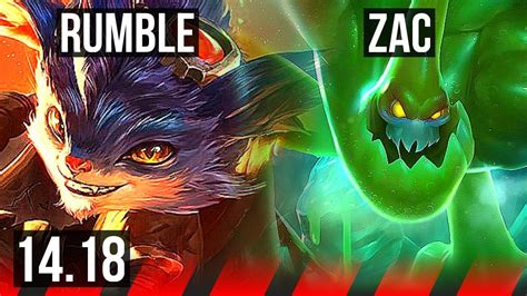 Rumble Vs Zac Top 812 1200 Games Legendary Na Master 1418