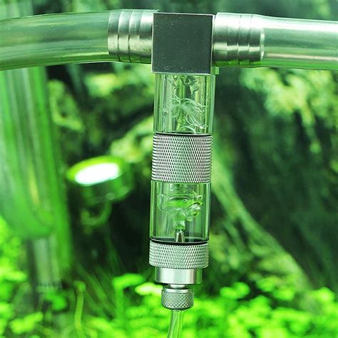 Aluminum 12 16mm External Co2 Diffuser With Bubble Counter Co2 Atomizer System For Water Plants