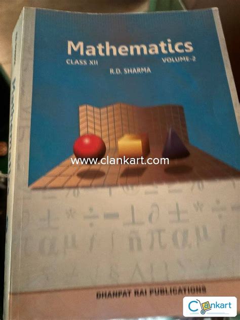Buy Mathematics Class 12 Book In Excellent Condition At