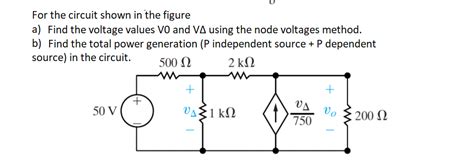 Solved For The Circuit Shown In The Figure A Find The Chegg