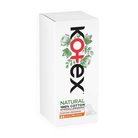 Slipové Vložky Kotex Natural Normal 40 Ks