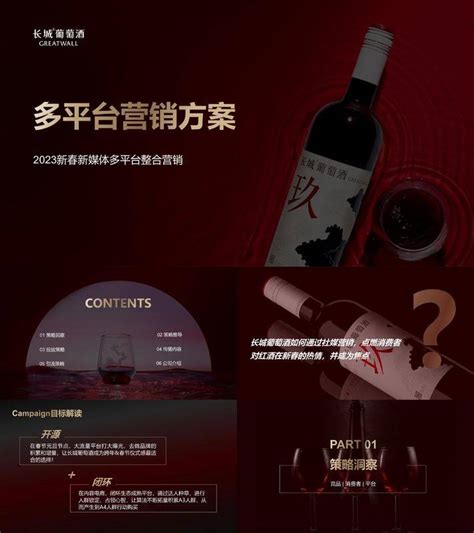 2023长城葡萄酒新春多平台营销整合方案