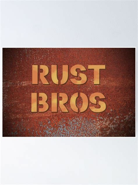 Póster «logotipo De Rust Bros De Rust Valley Restorers De Janesg