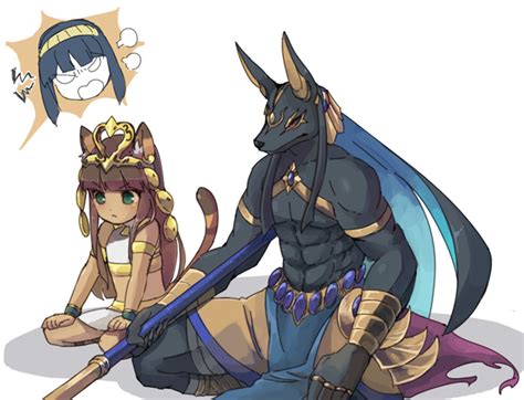 Bastet Isis And Anubis Puzzle And Dragons Drawn By Ineshumi Danbooru