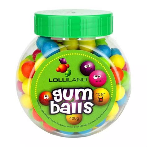 Rainbow Coloured Gumballs 400g Bulk Chocolates Lollies And Candy Who Wants 2 Party