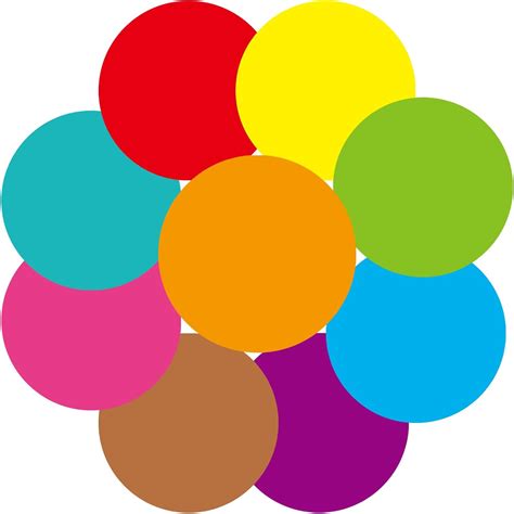 6 Inch Classroom Floor Stickers 36 Pack Multicolor