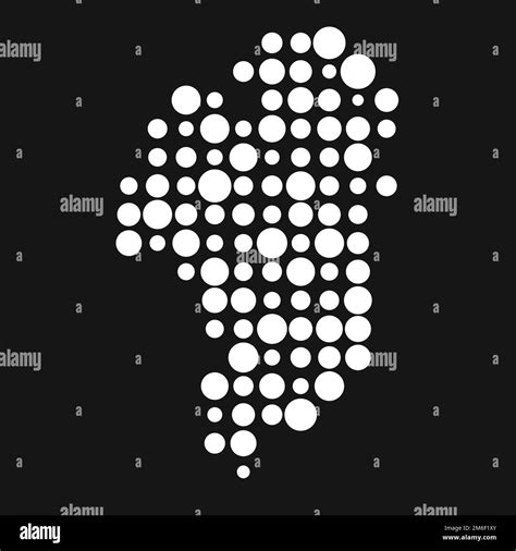 Greenland Map Silhouette Pixelated Generative Pattern Illustration Stock Vector Image And Art Alamy