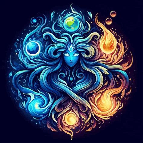 Premium Vector Elemental Spirit Vector 55