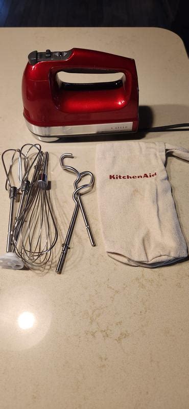 Kitchenaid 9 Speed Hand Mixer With Turbo Beater Ii Accessories White