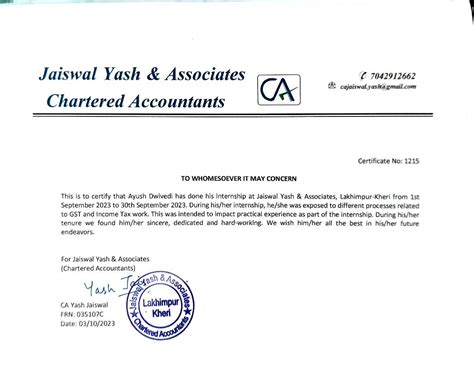 Ayush Dwivedi On Linkedin Completed 1 Month Internship In Income Tax Return And Gst Filing