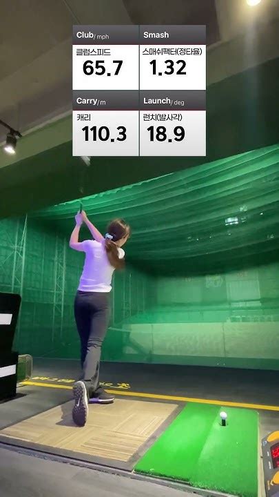 쇼골프 가양점 여성 골퍼의 아이언 스윙 연습 플라이트스코프 미보 플러스 미보 골프 골프장비 스윙분석기 골프클럽 쇼골프 Youtube