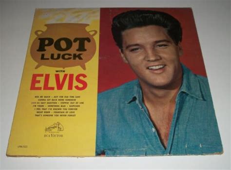 Elvis Presley Pot Luck With Elvis Lp Vinyl Lpm 2523 1962 Long Play On