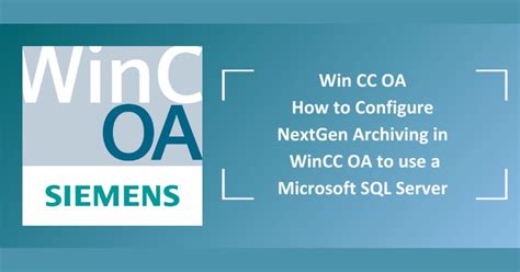 Dmc Engineering On Linkedin Learn How To Use Wincc Oas Latest Tag Archiving Method For Your Next