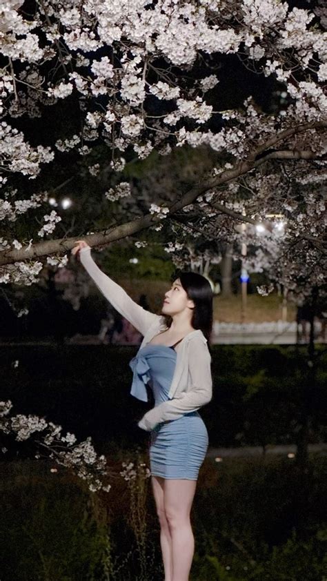 Posted By Minarizz 한 미란 두근두근 벚꽃놀이〰️ 릴스 릴스타그램 몸매 눈바디 눈바디체크