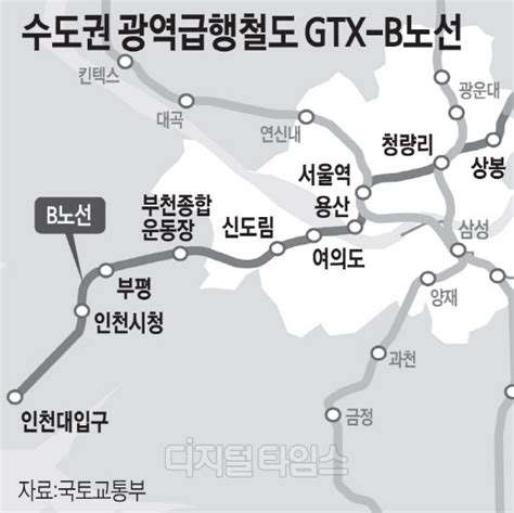 단독 Gtx 마지막퍼즐 `b노선 4공구` Kcc건설이 맡는다
