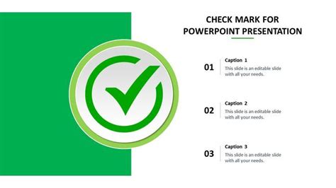 Check Mark Symbol Powerpoint Presentation Template Design Powerpoint