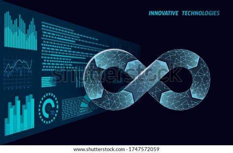 Devops Software Development Operations Infinity Symbol Stock Vector