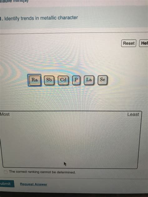 Solved Arrange The Following Elements In Order Of Decreasing