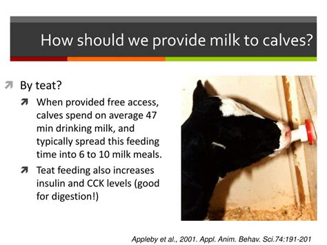 Ppt Dairy Calf Nutrition Milk Feeding Level Method Preservation