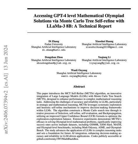 Ai Large Language Model Math Breakthroughs