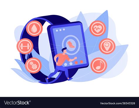 Fitness Tracker Concept Royalty Free Vector Image