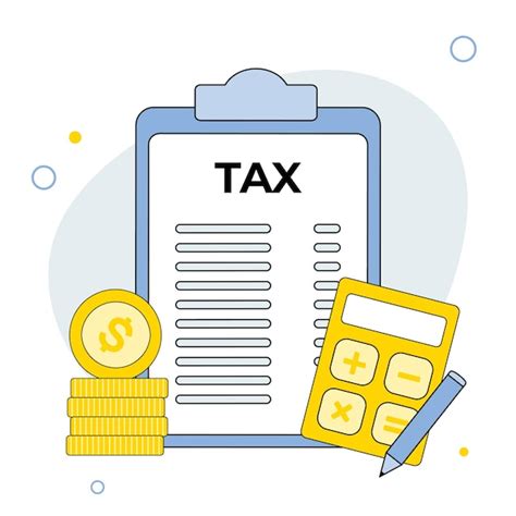 Premium Vector Concept Tax Payment Data Analysis Paperwork Financial