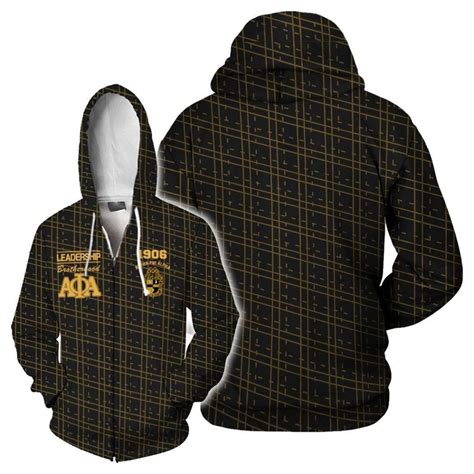 Fraternity Hoodie Alpha Phi Alpha Plaid Hoodie Kreamshirt