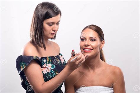 Stunning Woman With Kissable Lips Stock Image Image Of Beautiful