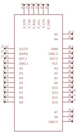 ARDUINO PRO MINI Resources EasyEDA