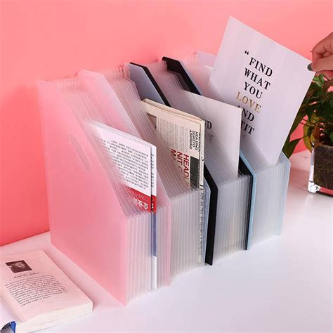 a4 standing file folder portable organizer 13 layer expanding box 4