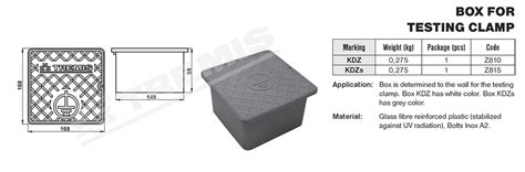 Контролна кутия за стена ПВЦ Нестандартни аксесоари за мълниезащита и заземление Malnia Bg