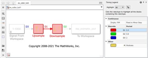 inspect sample and frame rates in simulink matlab and simulink