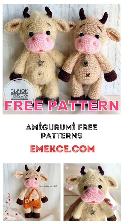 Crochet Cute Cow Amigurumi Free Pattern Artofit
