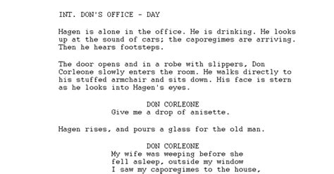 Unit 11 Scriptwriting For Media Products LO1 Examples Of Different