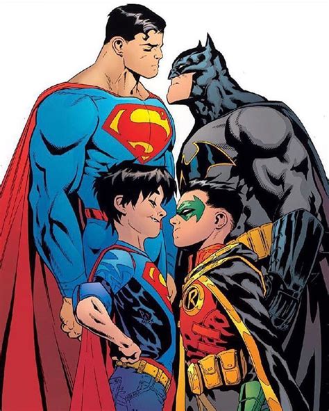 Clark And Jon Kent Bruce And Damian Wayne バットマンコミック Dcコミック バットマン