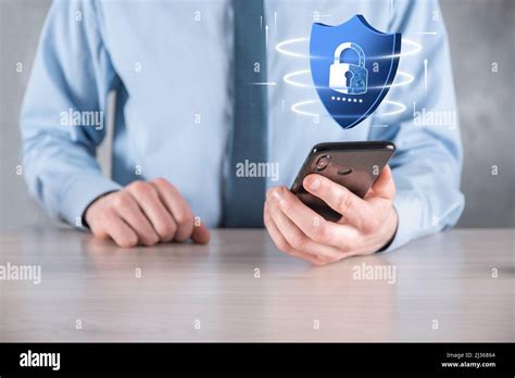 Cyber Security Network Padlock Icon And Internet Technology Networking