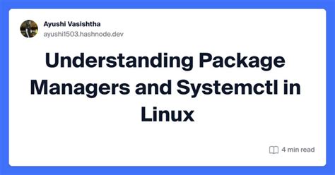 Ayushi Vasishtha On Linkedin Understanding Package Managers And