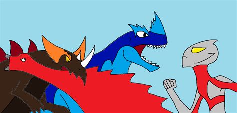 Ultraman And Gomora Vs Banila And Aboras By Syfyman2xxx On Deviantart