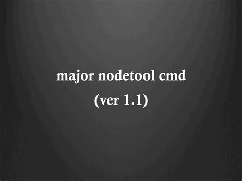 cassandra 100 node cluster admin operation ppt