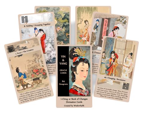 Yin Yang Oracle Cards Deck I Ching Oracle Cards Etsy