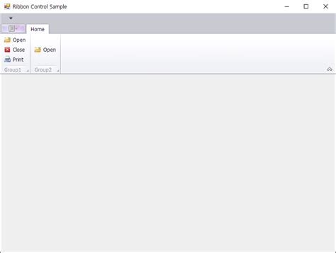 Devexpress Winform Ribbon Control 생성하기