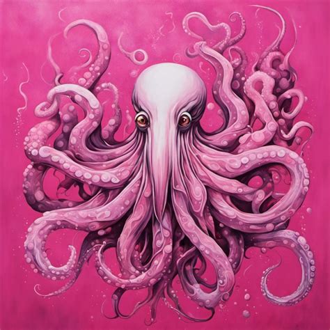 Cephalopod Pink Ai Generated Artwork Nightcafe Creator