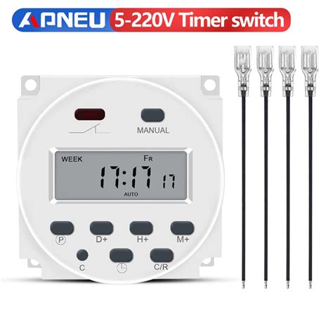 Cn101a 5v 12v 24v 110v 220v Digital Timer Switch 7 Grandado