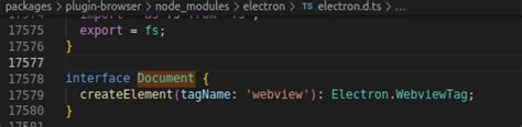 Bug The Webviewtag Is Not Exported From Electrondts · Issue 34504