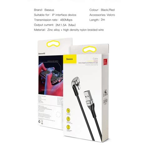 Jual Baseus Kabel Lightning Cable Iphone Game Gaming Green U Shaped Cable M Shopee Indonesia