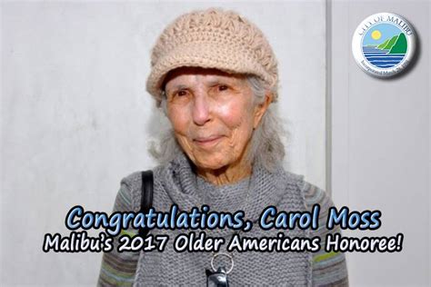 Malibus Older American Honoree Nomination Goes To Carol Moss