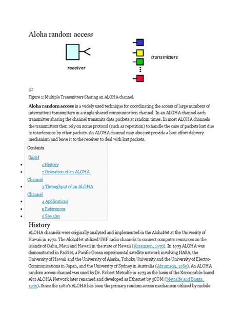 Aloha Gsm Random Access Pdf Code Division Multiple Access