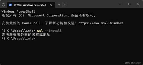 Win11安装linux子系统 2023简易方法说明wsl Install D Ubuntu 无法解析服务器的名称或地址 Csdn博客