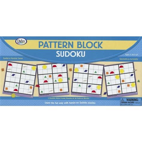 Didax Educational Resources Pattern Block Sudoku